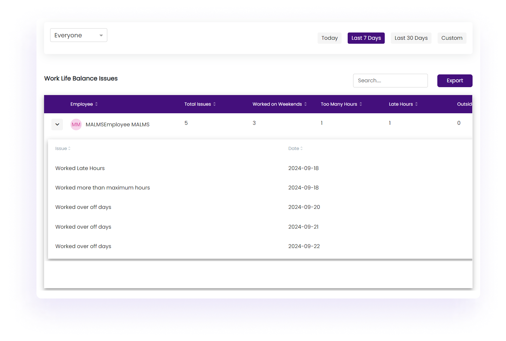 Time Tracker – NotchHR